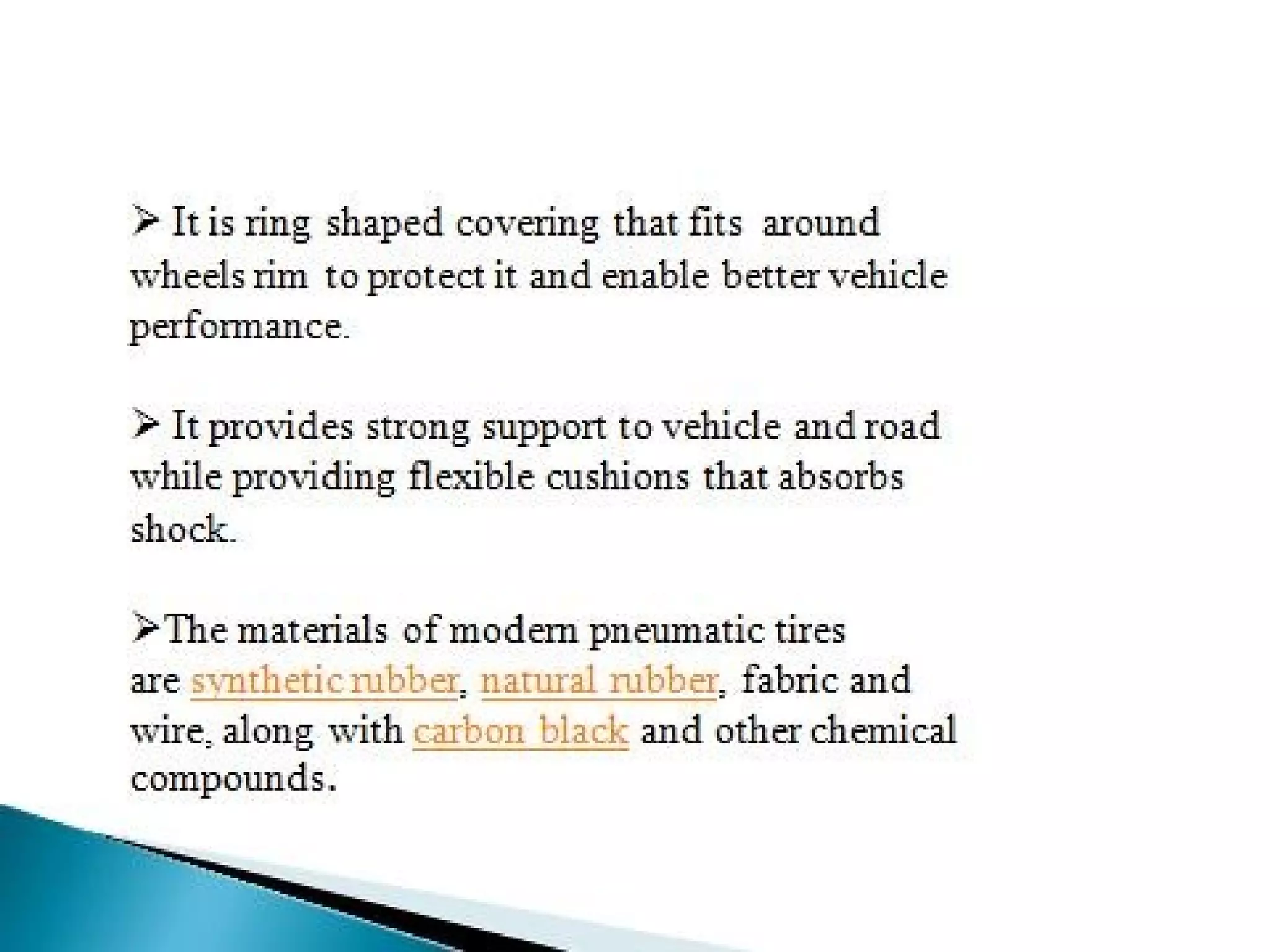 Automobile braking system & tyre | PPT