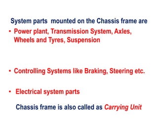 Automobile chassis,types of automobile | PPT