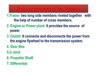 Automobile chassis,types of automobile | PPT