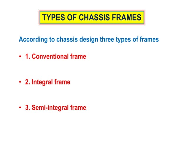 Automobile chassis,types of automobile | PPT