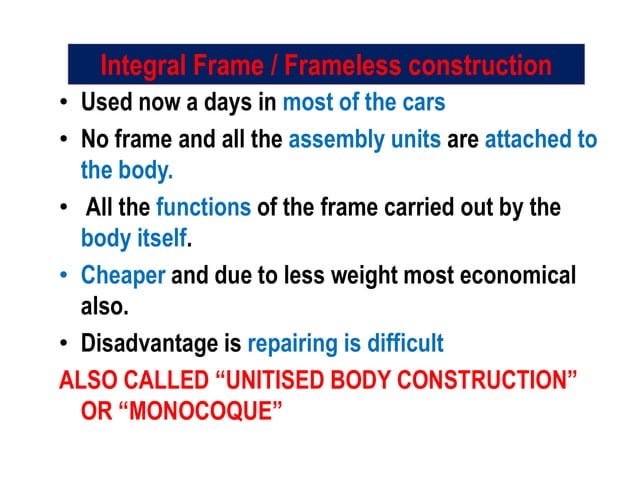 Automobile chassis,types of automobile | PPT