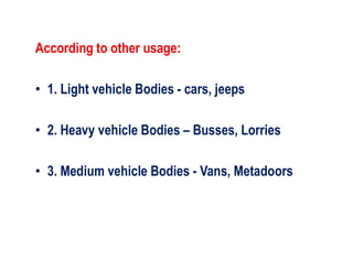 Automobile chassis,types of automobile | PPT