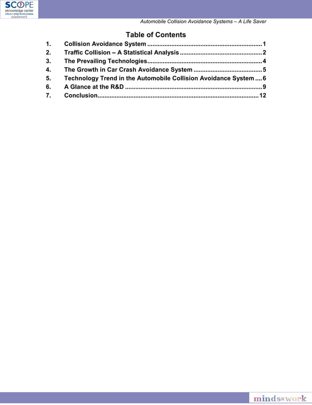 Automobile collision avoidance system | PDF