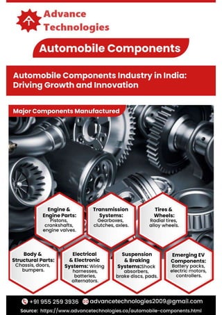 Automobile Components Manufacturers in India | PDF