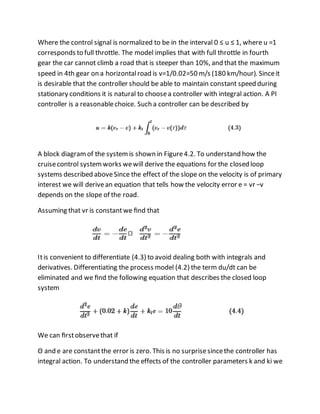 Automobile cruise control | DOCX