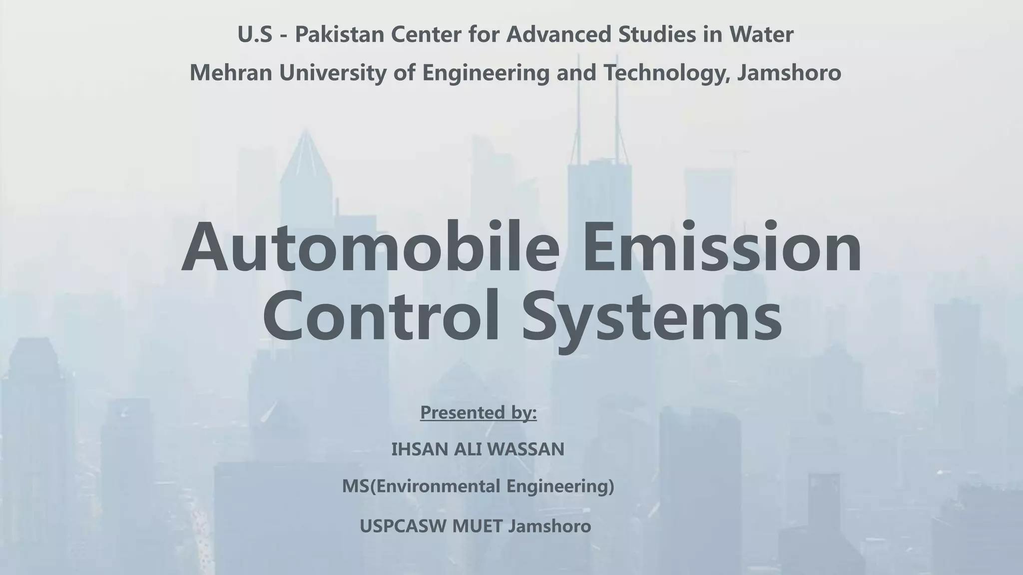 Automobile emission control systems | PPT