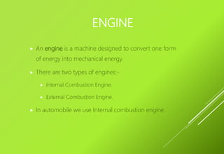 Auto mobile engineering | PPTX