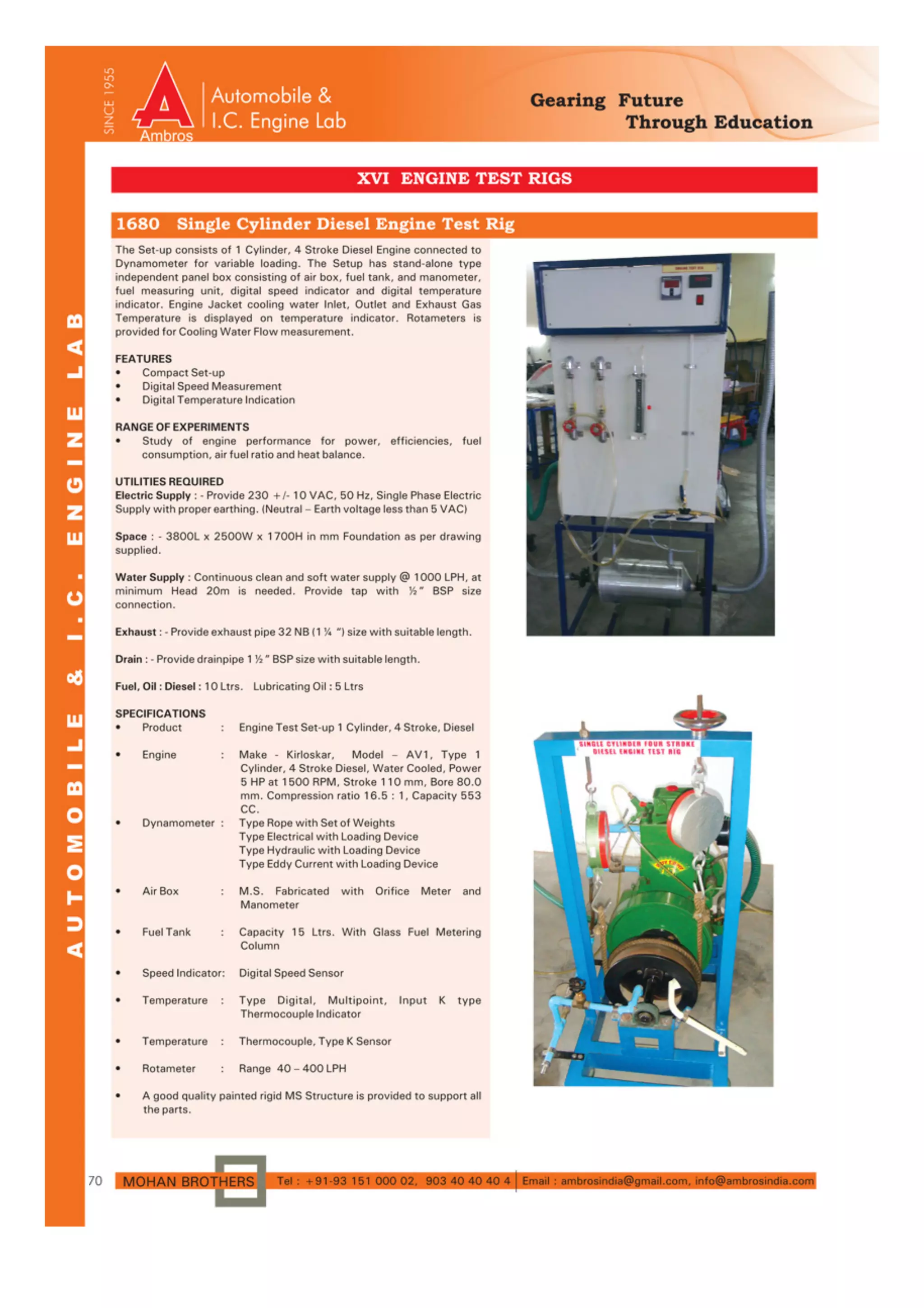 Automobile engineering & i.c. engine lab | PDF | Automotive Industry ...