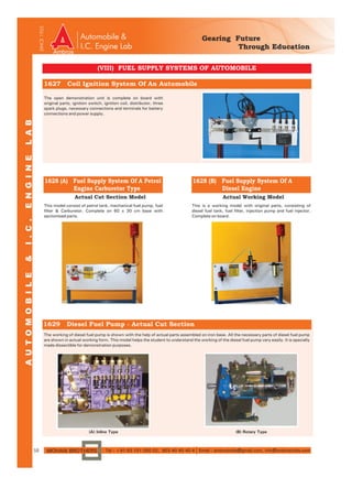 Automobile engineering & i.c. engine lab | PDF