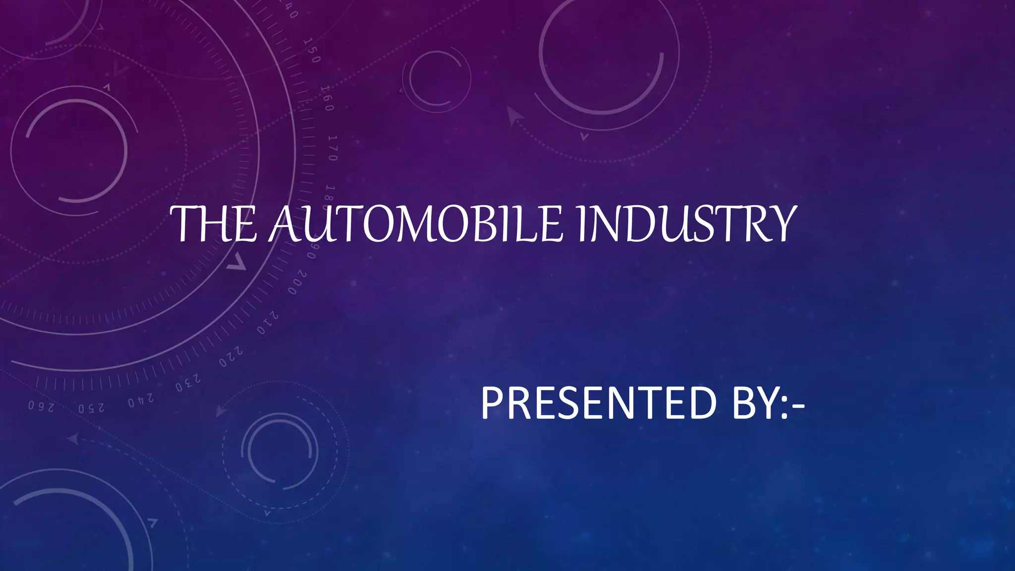 Automobile industry | PPTX