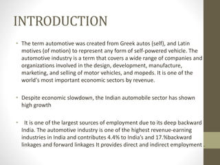 Automobile industry | PPTX