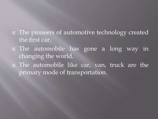 Automobile industry | PPTX