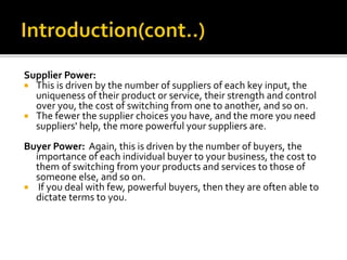 porter’s 5 force model | PPTX