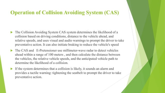 collision avoidance system,automobile technology,safety systems in car ...