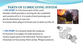Role of lubrication in Automobile | PPTX