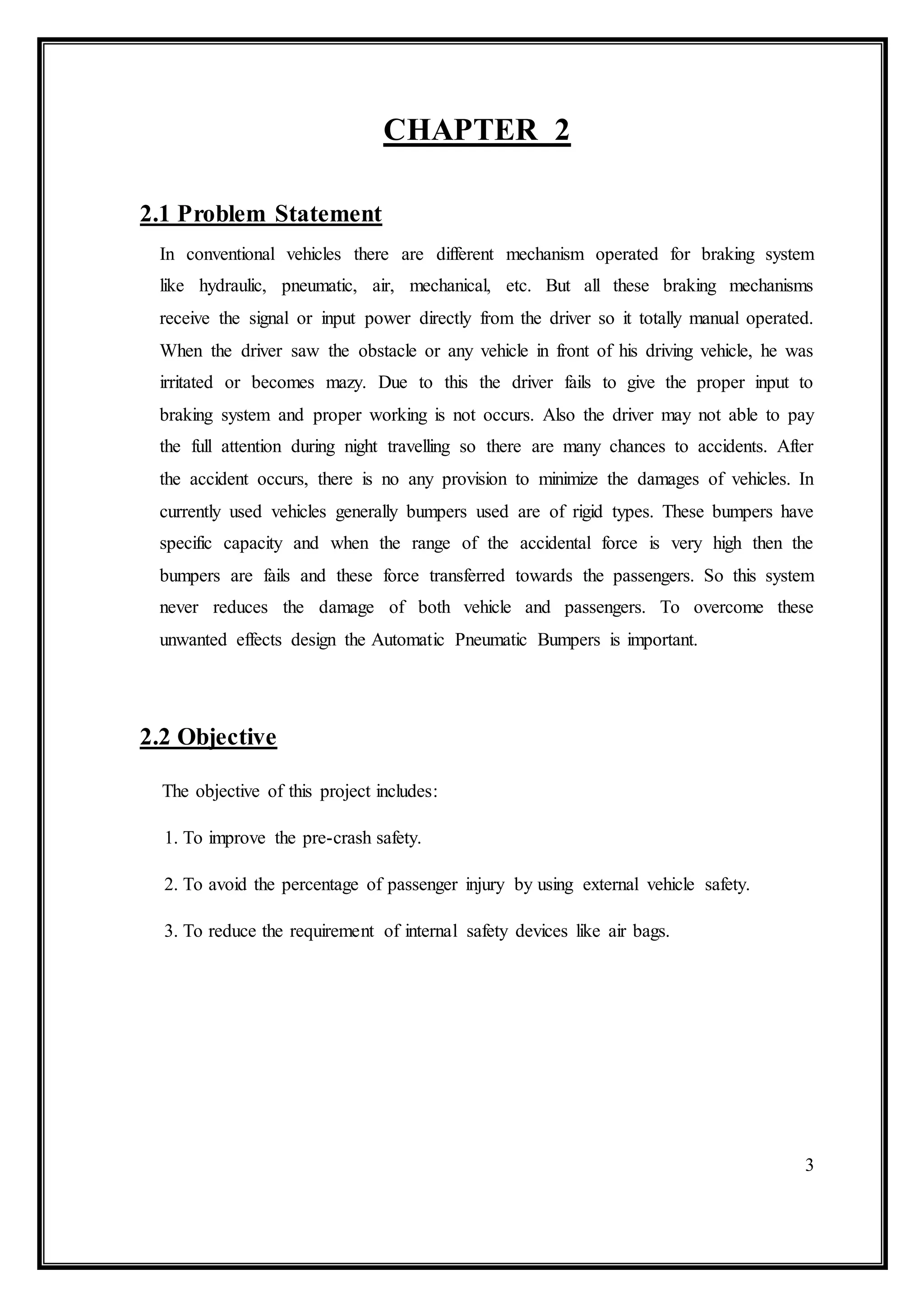 Automobile projects report | DOCX