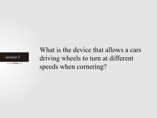 Automobile Quiz | Quizot | PPTX
