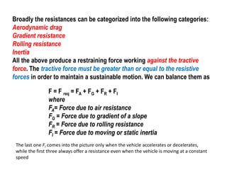 Automobile resistance to motion | PDF