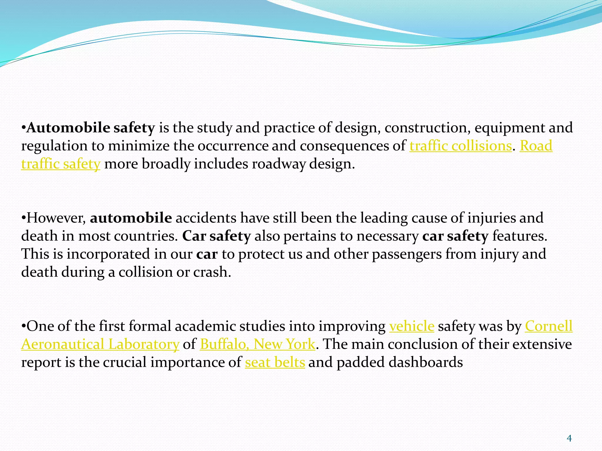 Automobile safety system | PPTX