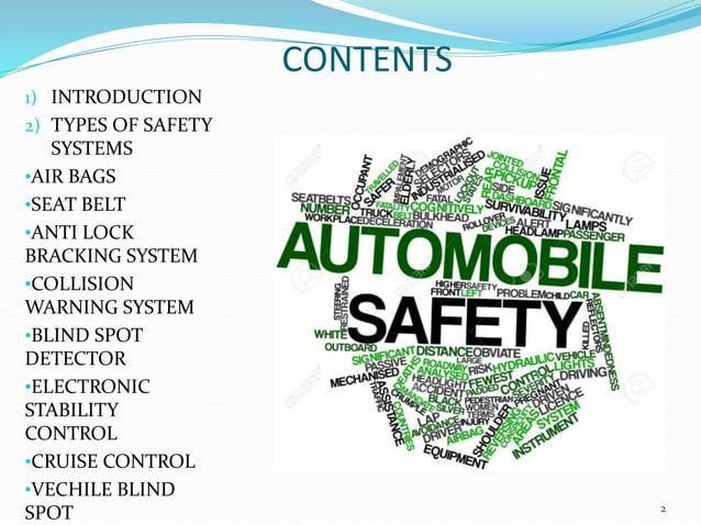 Automobile safety system | PPTX