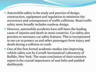Automobile safety system | PPTX