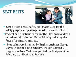 Automobile safety system | PPTX
