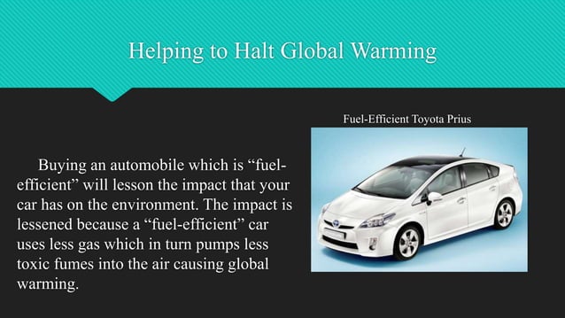 Automobiles Affecting Climate Change | PPTX | Automotive Industry ...