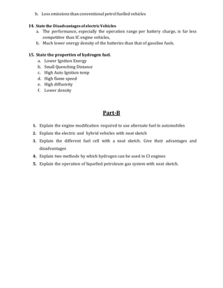 Automobile Engineering Question Bank | DOCX