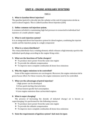 Automobile Engineering Question Bank | DOCX