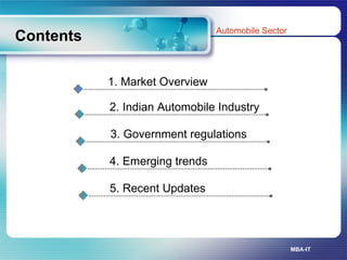 Automobile Sector | PPT
