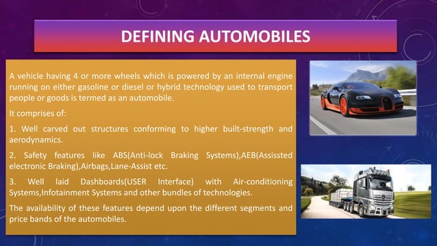 Automobile segments | PPT