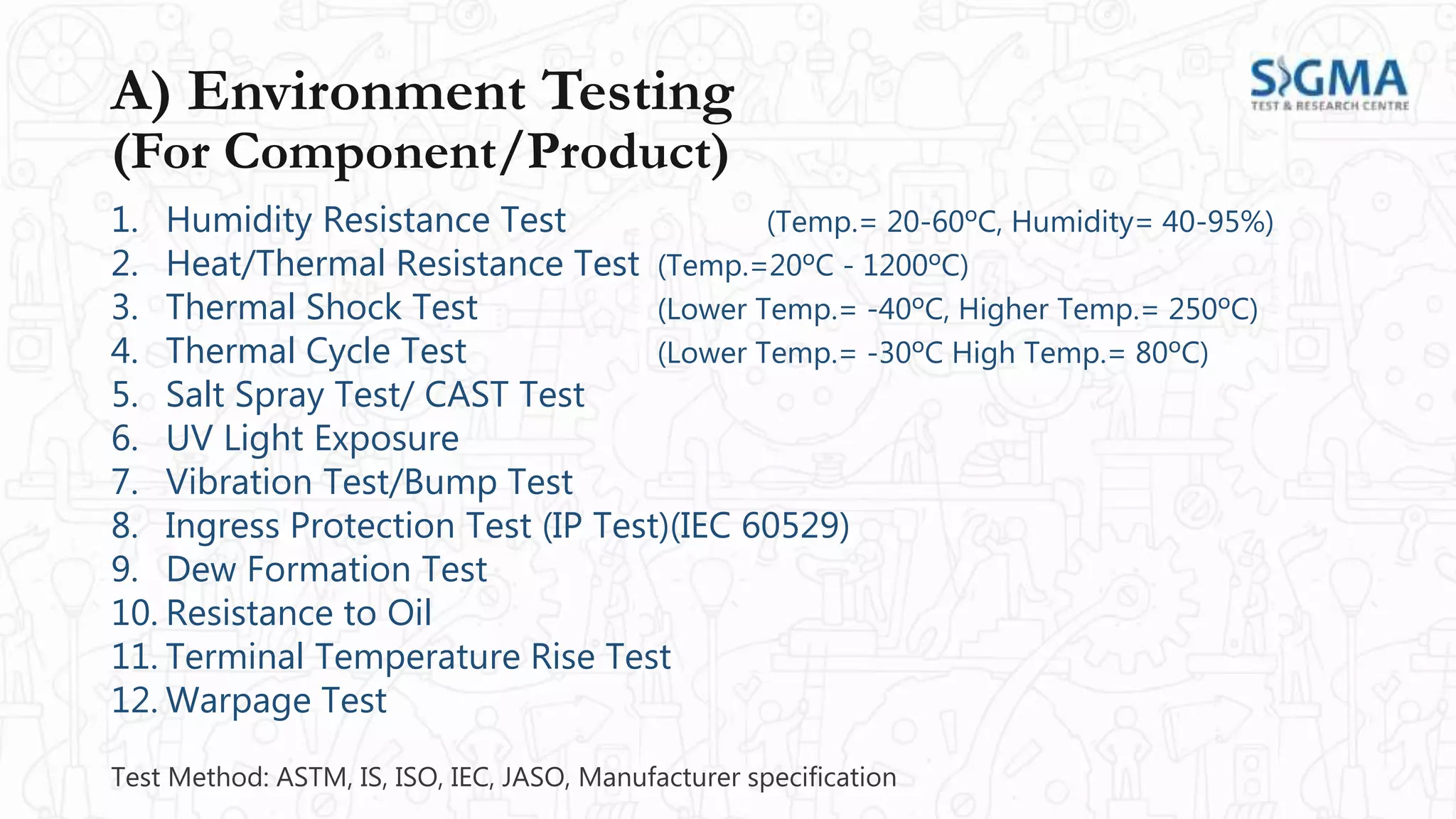 Automotive Parts Testing | PPTX