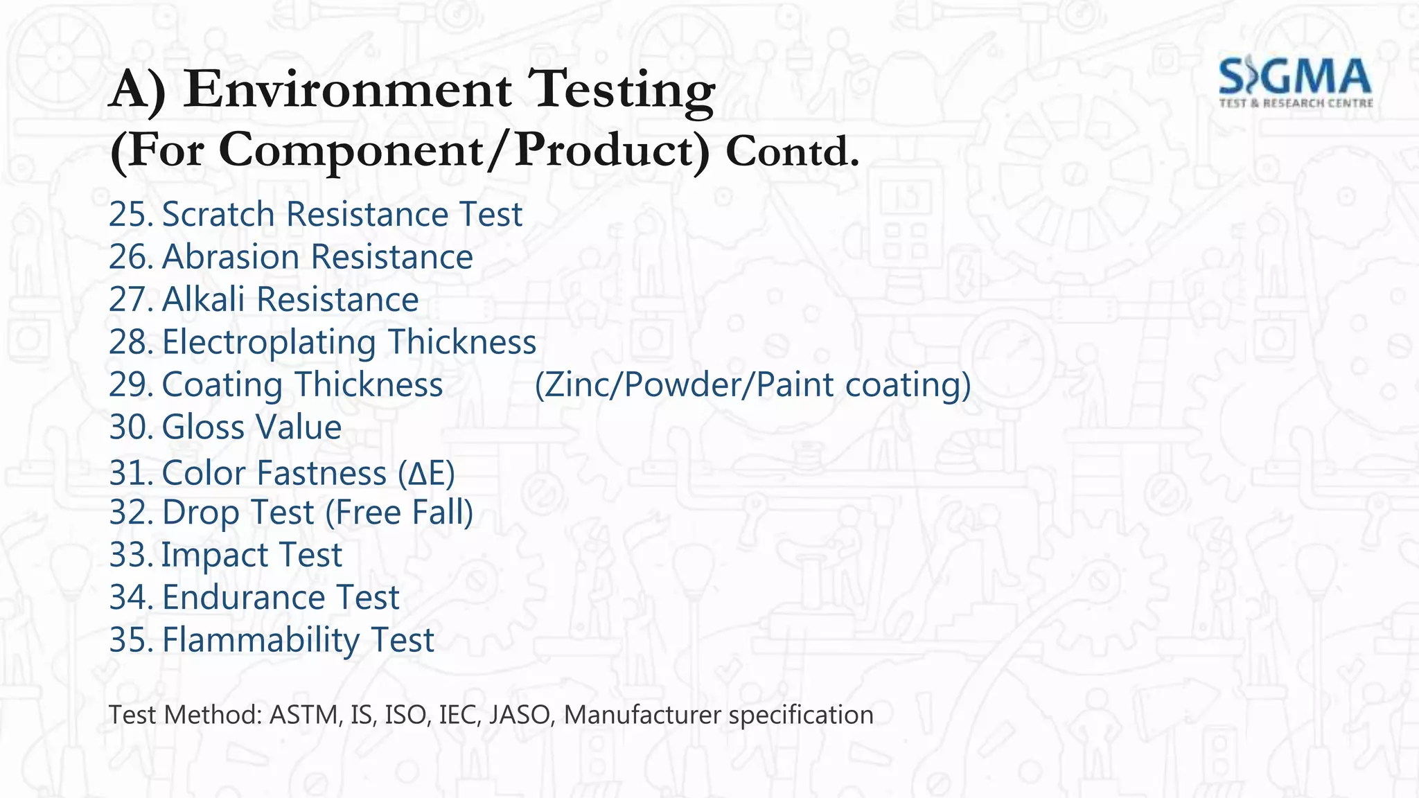 Automotive Parts Testing | PPTX