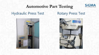 Automotive Parts Testing | PPTX