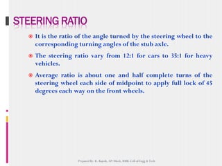 Automobile unit 4 steering, brakes and suspension systems | PDF