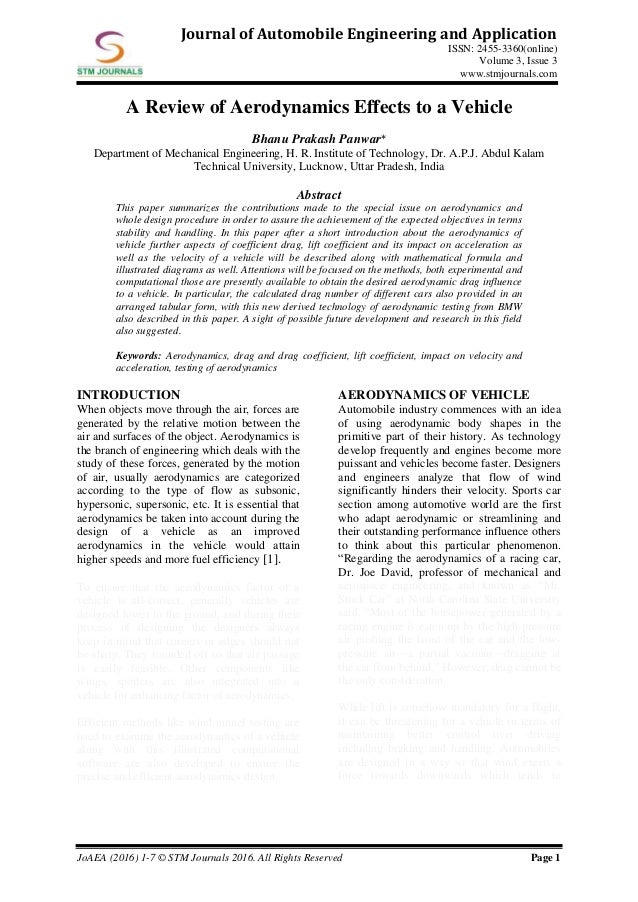 Journal Automobile Engineering & Application vol 3 issue 3