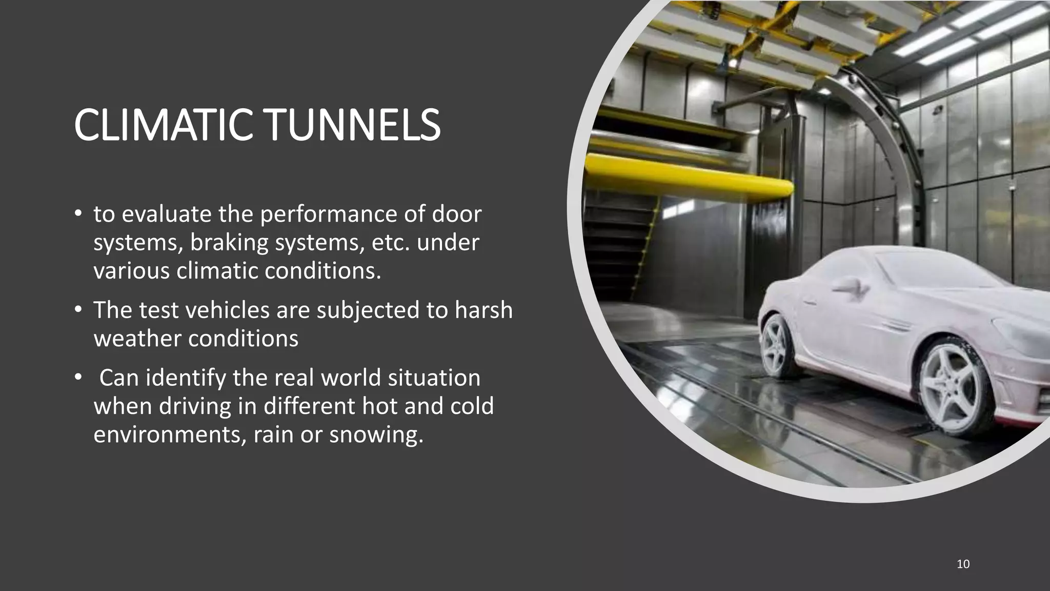 Automobile wind tunnels, icing tunnels,and propeller tunnels | PPTX