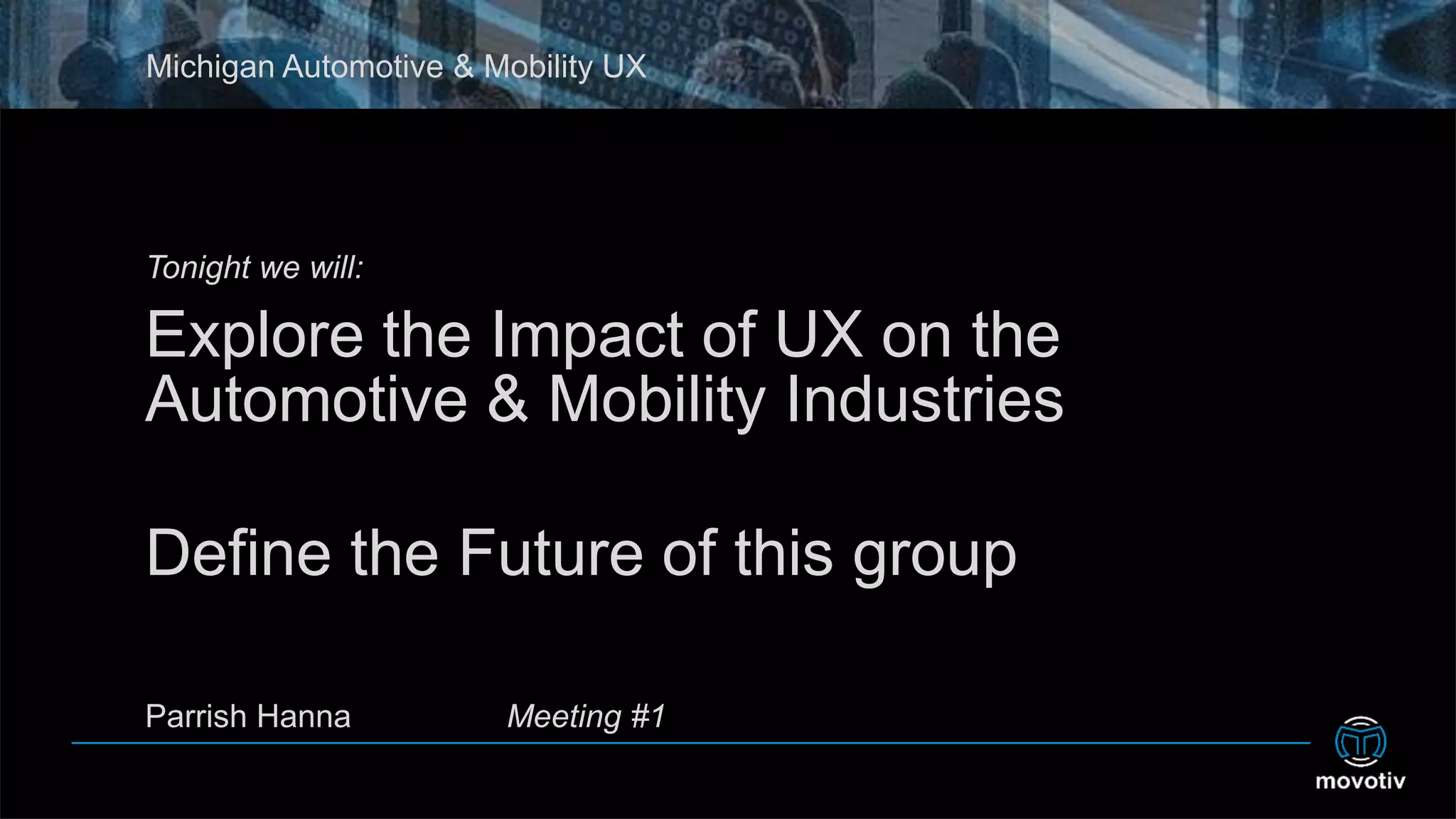 10 Topics of Auto & Mobility UX | PPT