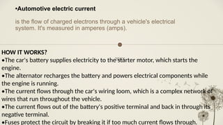 AUTOMOTIVE-ELECTRONICs for newbies and students | PPTX