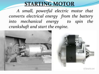 Automotive starting system. | PPTX