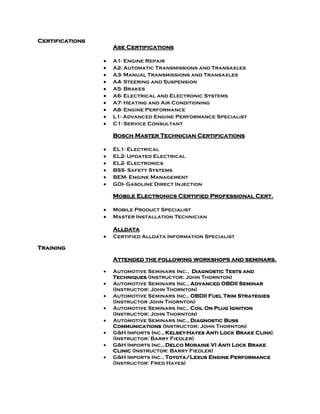Automotive technician-resume-template | DOCX