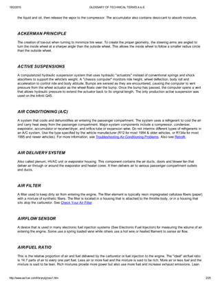 Automotive acronyms | PDF