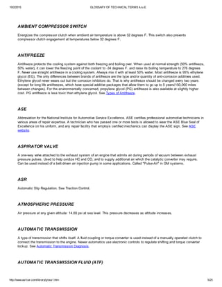 Automotive acronyms | PDF