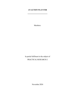 AUTOMOTIVE ACTION PLAN IN PRACTICAL RESEARCH 2 | DOCX