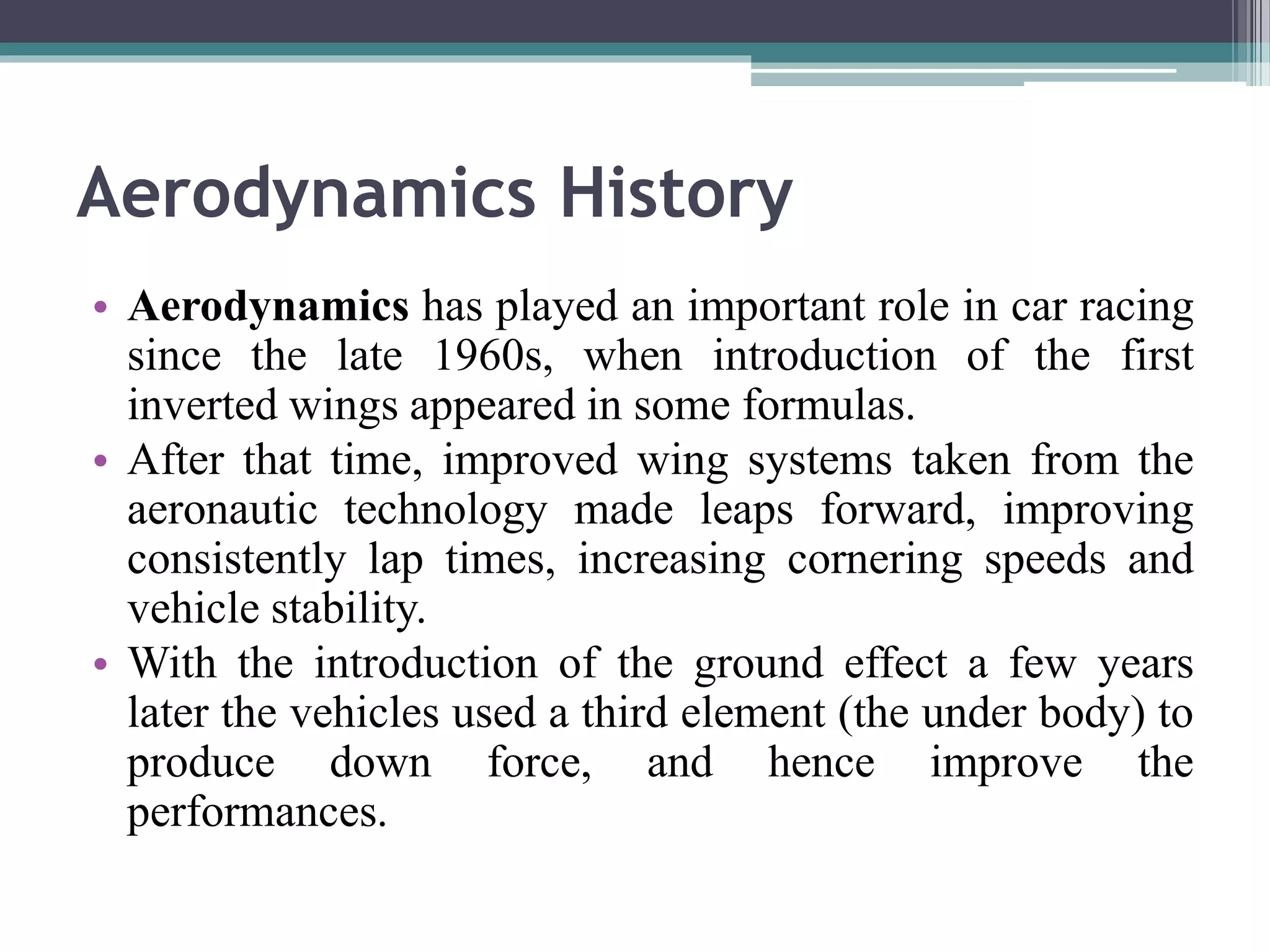 Automotive aerodynamics | PPTX