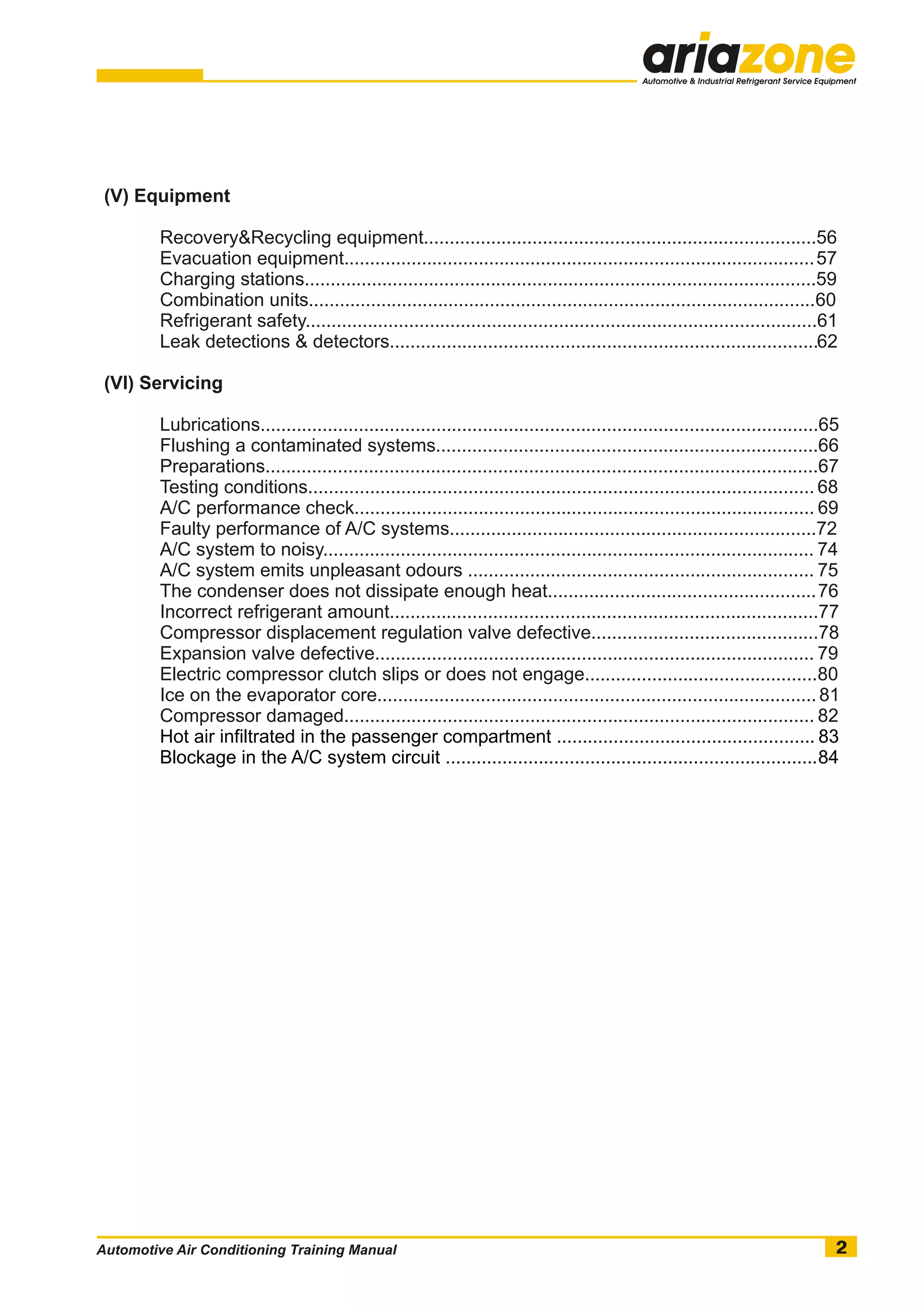 Automotive air conditioning training manual | PDF