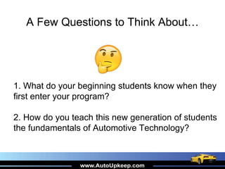 Basic Automotive Course, Theory, Principles and System | PPTX