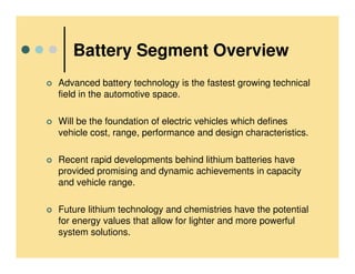 Automotive Battery Development | PDF
