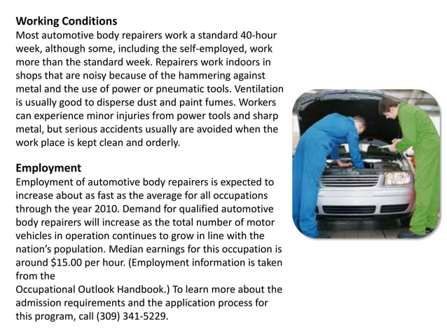 Automotive Body Repair | PPSX | Auto Repair | Automotive