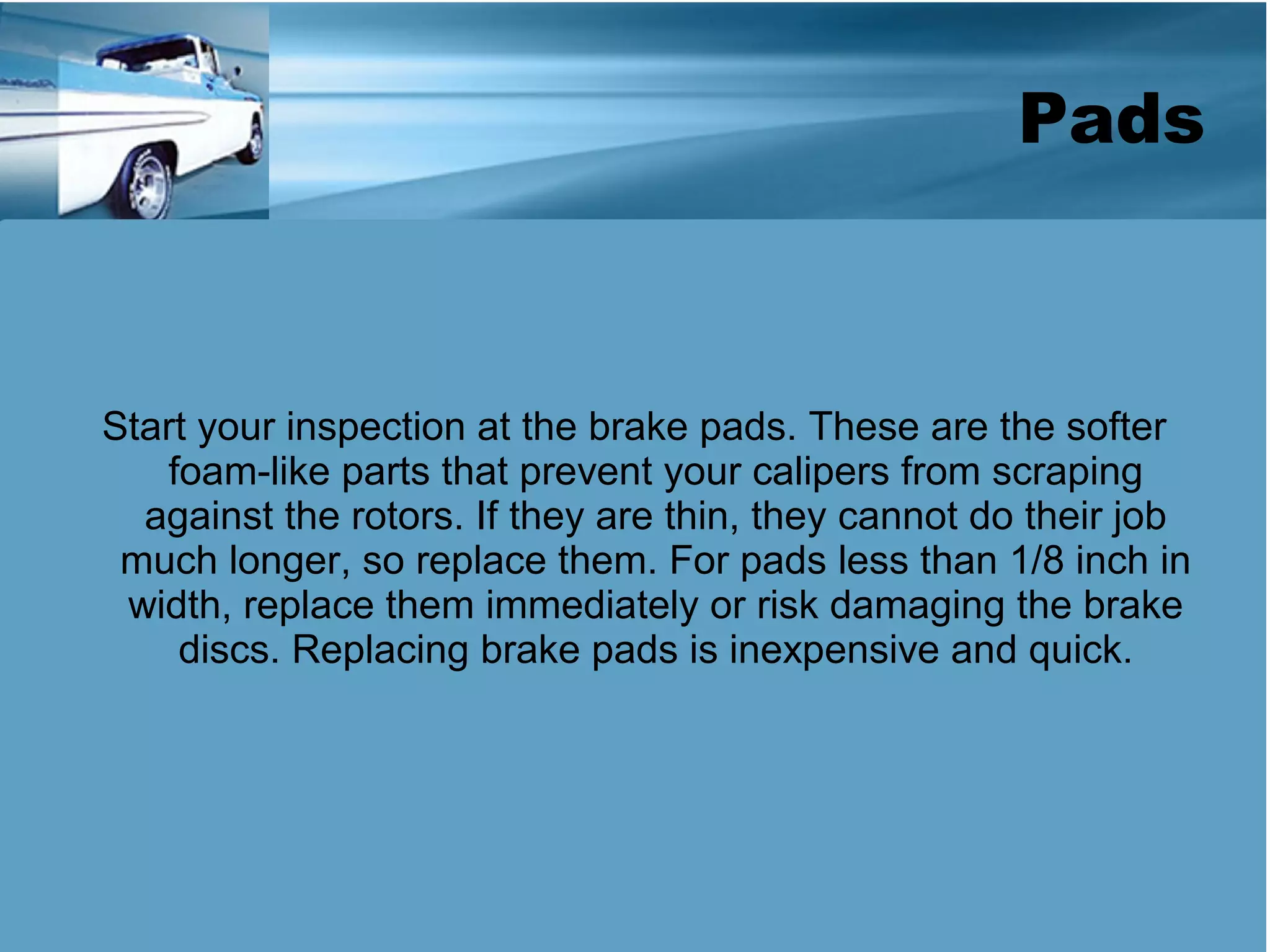 Automotive brake inspection guide | PPT